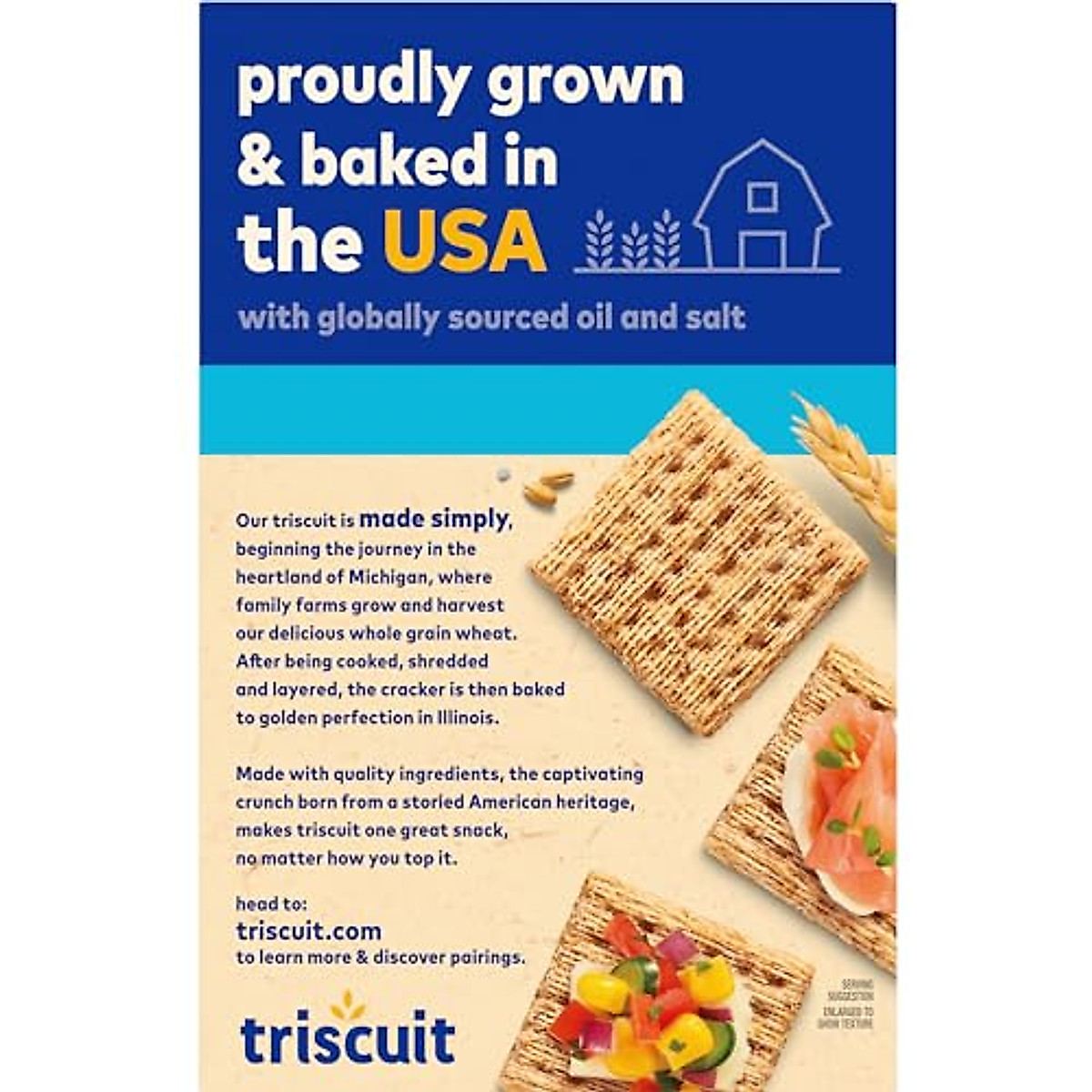 Triscuit Hint of Sea Salt Whole Grain Wheat Crackers, Vegan Crackers, 8.5 oz