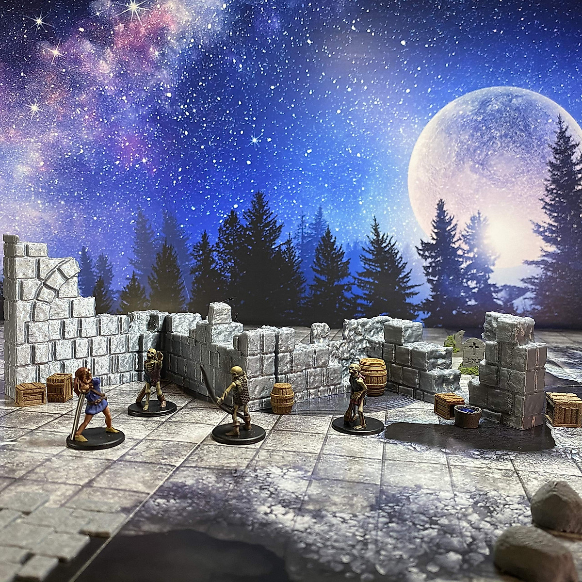 Extruded Gaming Wall Ruins Set 1