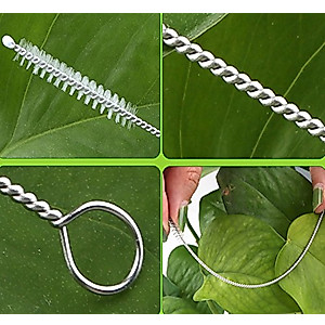 Acerich Set of 6 Stainless Steel Straws, Reusable Metal Straws for 30 oz & 20 oz Tumblers Cups Mugs Cold Beverage, Free Cleaning Brush Included