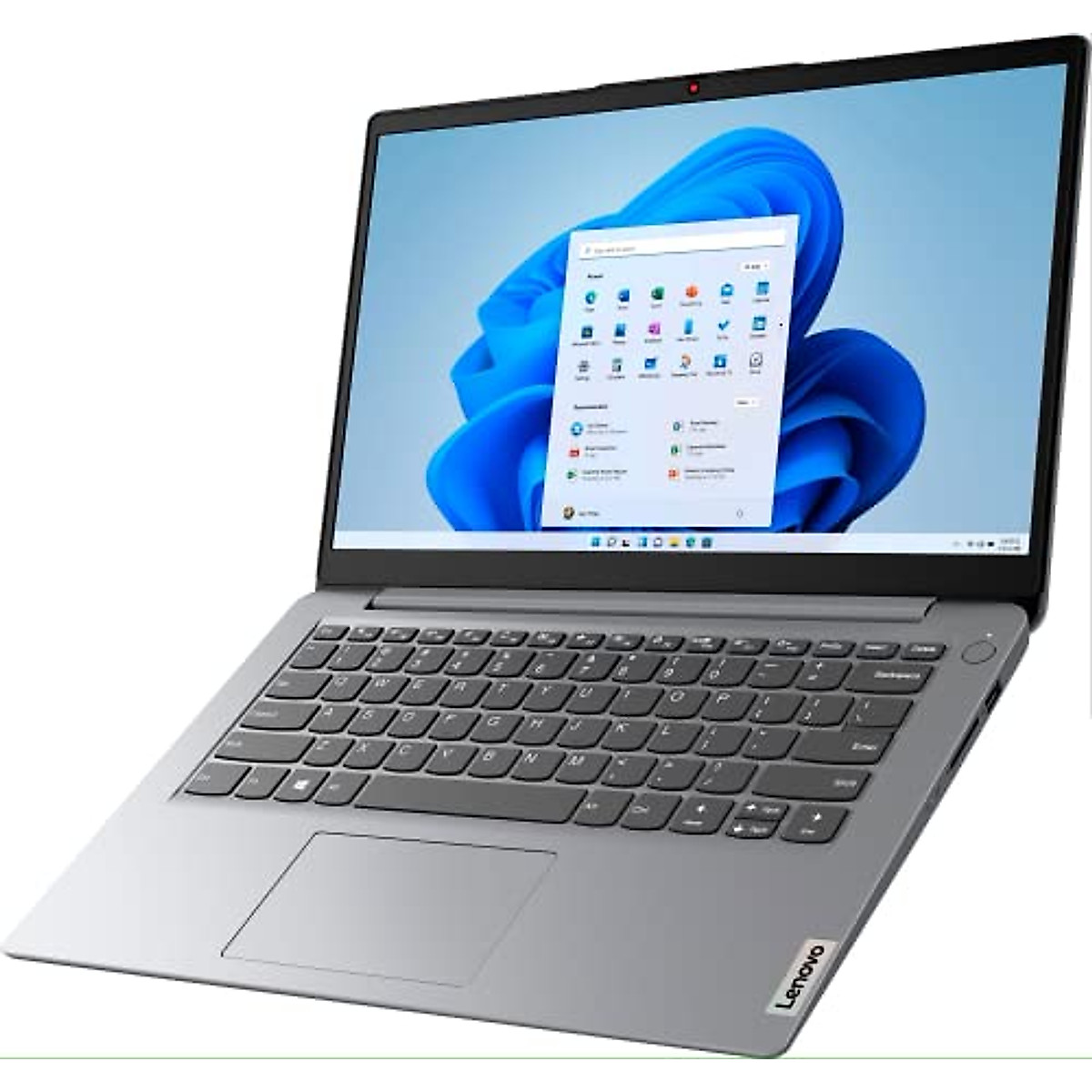 Lenovo Ideapad 1i Thin Light Laptop, 14.0" HD Display, Intel Celeron N4020(up to 2.80 GHz), 4GB RAM, 64GB eMMC + 128GB PCIe SSD, WiFi 6, Webcam, 10Hr Battery, Windows 11 S, Cloud Grey