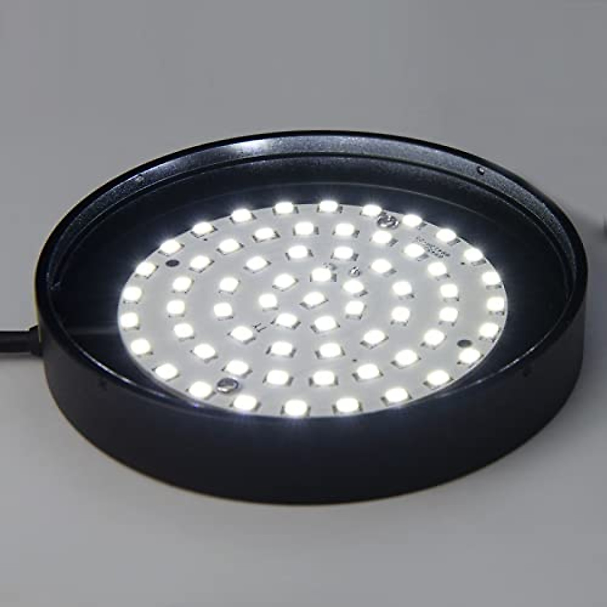 ZTBH Microscope Accessories Kit 50-75mm Stereo Microscope Bottom Light Lamp, Round Light Source, LED Backlight Illuminator AC90V-240V Microscope Slides (Magnification : 70mm)