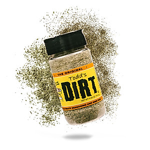 Todd’s DIRT - Original DIRT Medium 4.0 oz Bottle, All Purpose Seasoning & BBQ Rub, Gourmet Mild Savory Seasoning/Rub that’s GREAT ON EVERYTHING, 100% All Natural With No MSG & Gluten-Free