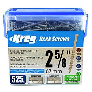Kreg Tool Company SDK-C262W-525 2-5/8-Inch 525 CT Protec-Kote Deck Screw