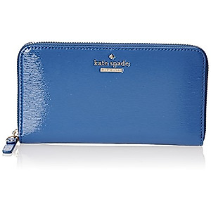 kate spade new york Cedar Street Patent Lacey Wallet, Orbit Blue, One Size