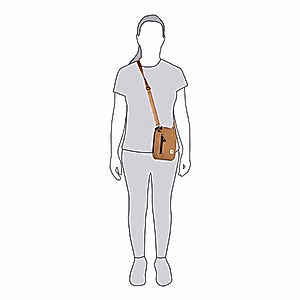 Carhartt Nylon Duck, Water Resistant Wallet with Adjustable Crossbody Strap, Brown