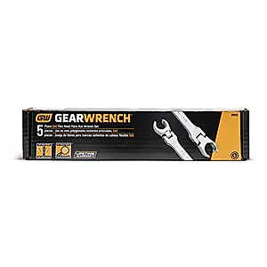 GEARWRENCH 5 Pc. Flex Head Flare Nut Wrench Set, SAE - 81910