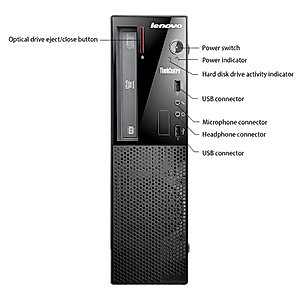 Lenovo ThinkCentre E73 Small Form Factor Desktop PC, Intel Core i3 4130 3.4GHz, 8G DDR3, 256G SSD, WiFi, BT 4.0, DVD, Windows 10 64-Multi-Language Support English/Spanish/French(Renewed)