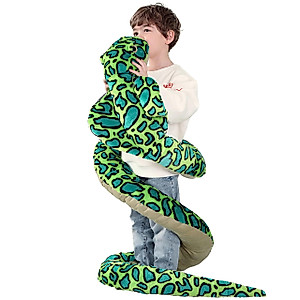 IKASA Giant Snake Stuffed Animal Plush Toy,106" Large Cobra Cute Jumbo Soft Toys,Huge Big Size Fluffy Plushy Fat Oversized Plushie,Gifts for Kids