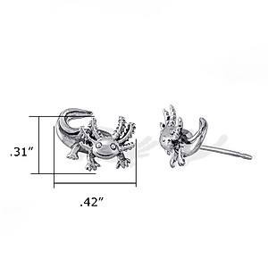 Boma Jewelry Sterling Silver Axolotl Stud Earrings