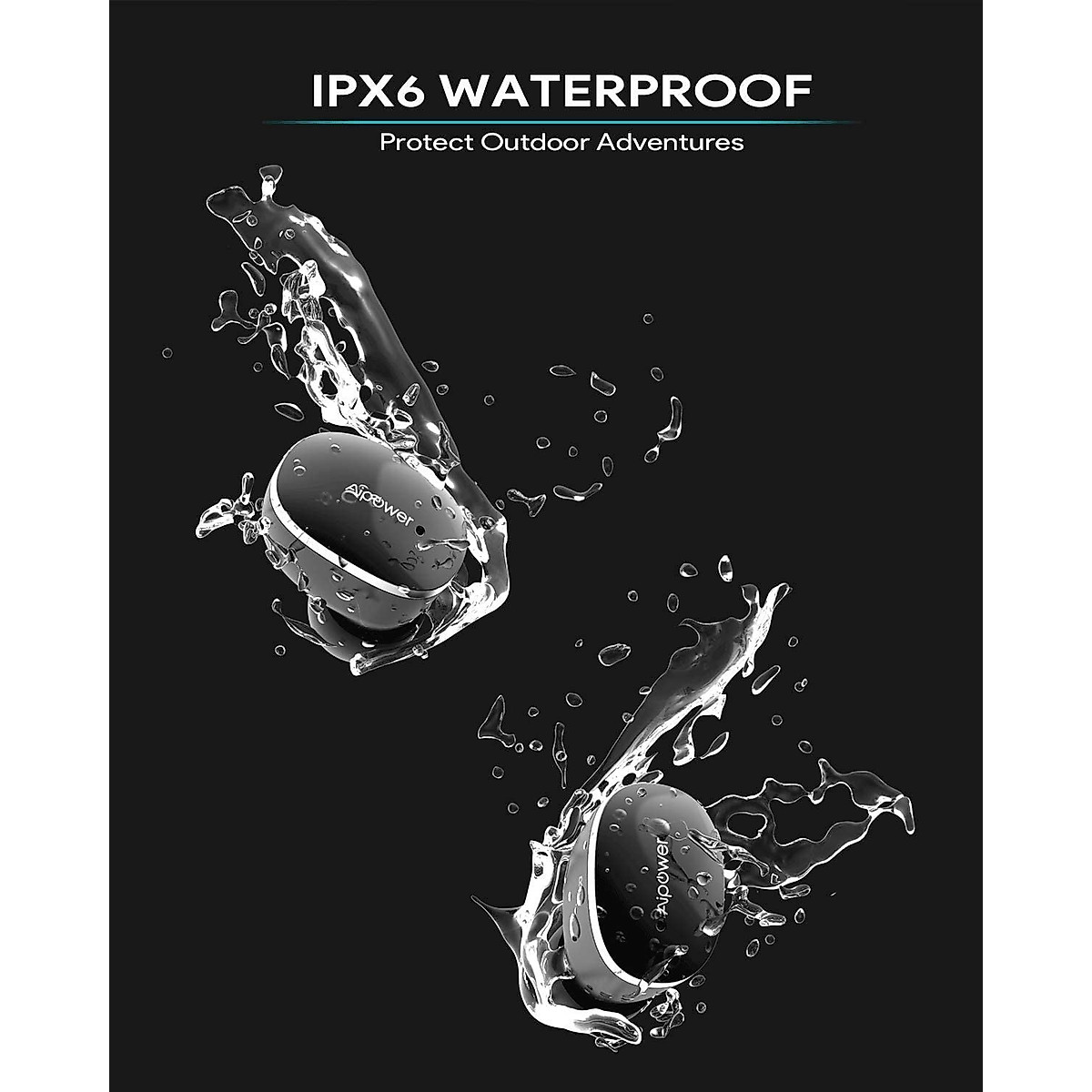 Aipower Wearbuds Smartwatch with True Wireless Earbuds, Fitness Tracker Heart Rate Monitor Calorie Steps Counter, Smart Watch with Bluetooth Earbuds