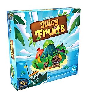 Capstone Games: Juicy Fruits, Strategy Board Game, Quick and Easy Game, Grow Delicious Fruit in Paradise 1 to 4 Players, 20 to 50 Minute Play Time, Ages 8 and Up