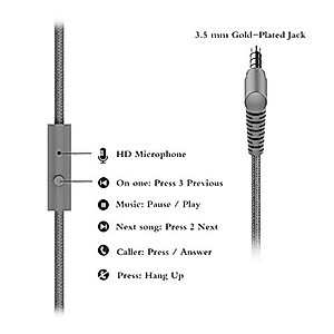 ELECDER i39 Headphones with Microphone Foldable Lightweight Adjustable On Ear Headsets with 3.5mm Jack for Cellphones Computer MP3/4 Kindle School (Mint/Gray)