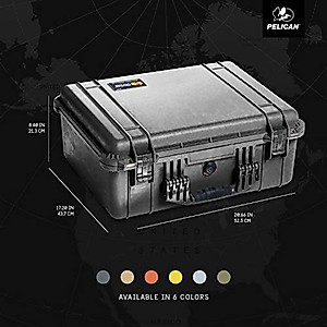 Pelican 1550 Camera Case With Foam (Black)