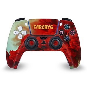 Head Case Designs Officially Licensed Far Cry 6 Graphics Logo Vinyl Faceplate Sticker Gaming Skin Decal Cover Compatible With Sony PlayStation 5 PS5 DualSense Controller