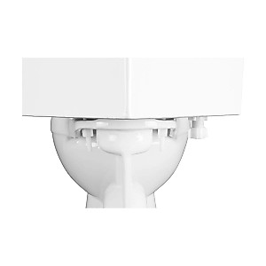 Renovators Supply Troyt Compact Corner Bathroom Toilet, 2-Piece Round - 0.8/1.6 GPF High Low Top Tank Button Flush WaterSense - ADA Heavy Duty Porcelain