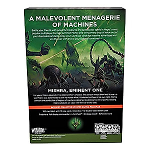 Magic: The Gathering The Brothers’ War Retro-Frame Commander Deck - Mishra’s Burnished Banner (Blue-Black-Red) + Collector Booster Sample Pack