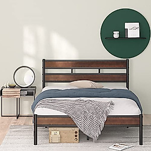 ZINUS Roman Bamboo and Metal Platform Bed Frame / No Box Spring Needed / Easy Assembly, Full