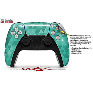 WraptorSkinz Skin Wrap compatible with Sony PS5 DualSense Controller Triangle Mosaic Seafoam Green (CONTROLLER NOT INCLUDED)