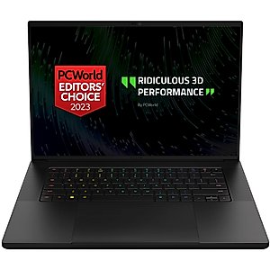Razer Blade 16 Gaming Laptop: NVIDIA GeForce RTX 4080-13th Gen Intel 24-Core i9 HX CPU - 16" QHD+ 240Hz - 32GB RAM - 1TB SSD - CNC Aluminum - Compact GaN Charger - Windows 11 - Chroma RGB