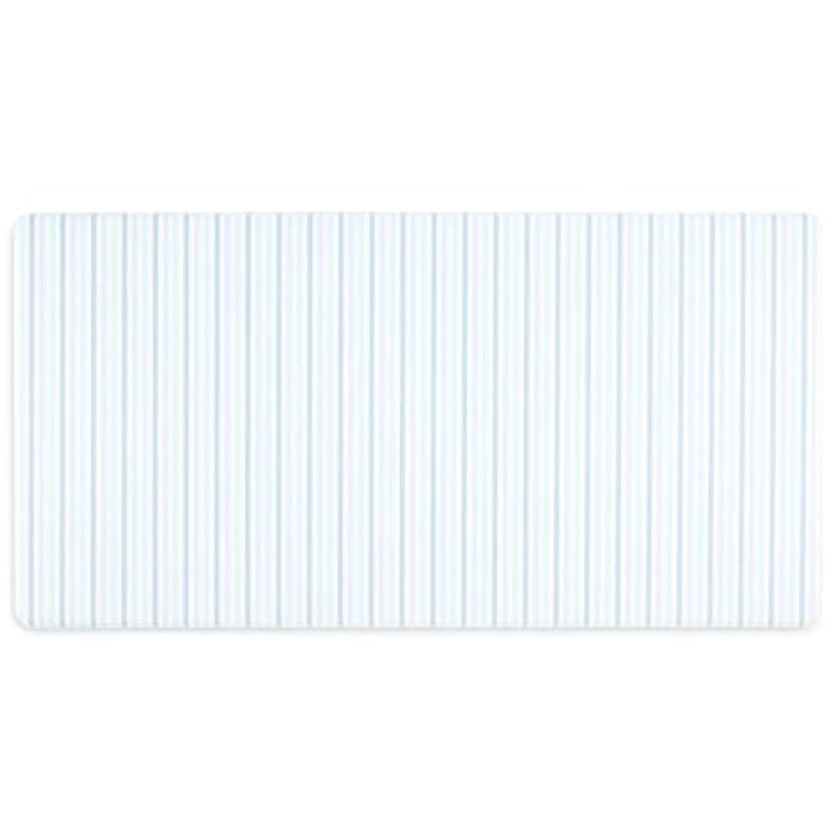 Martha Stewart Amber Floral Daisy Stripe Reverisble Water Resistant Kitchen Mat, Blue/Purple, 20"x39"