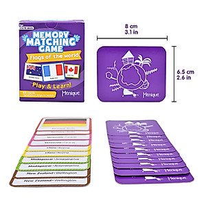 Menique, Flags of The World, Memory Matching Game