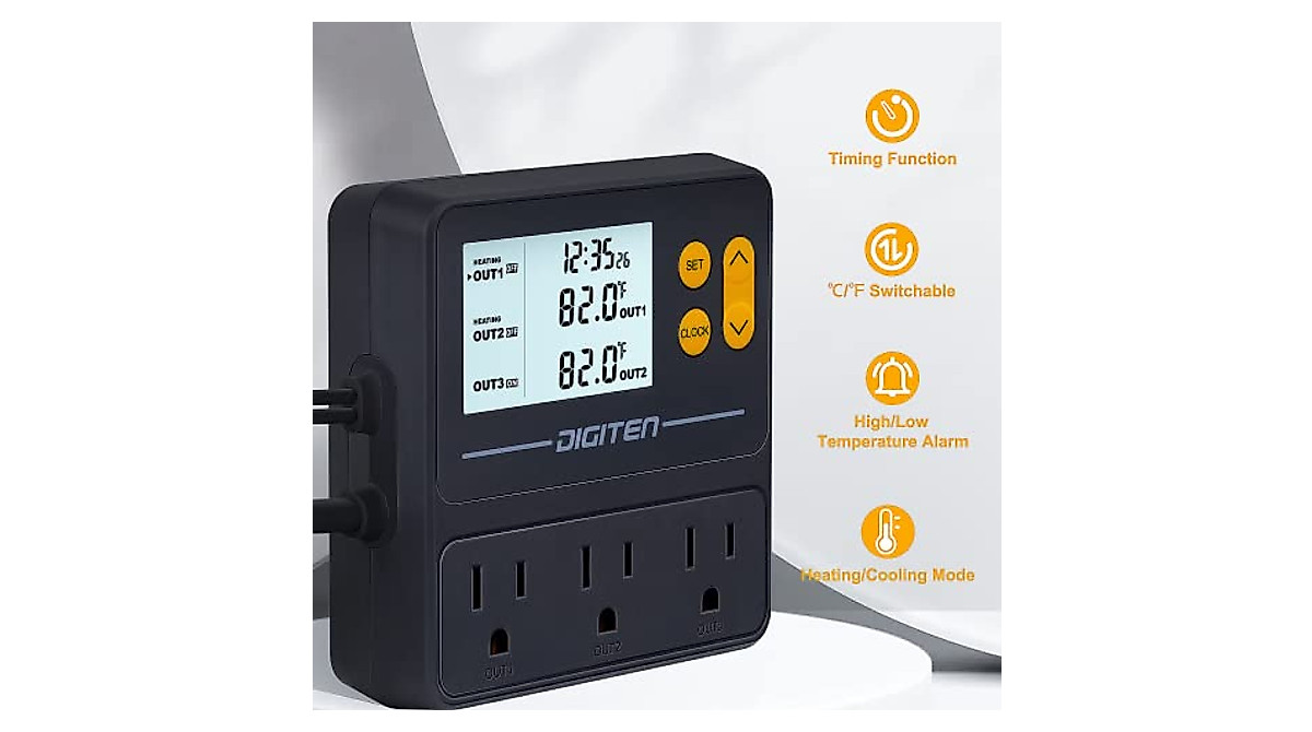 DIGITEN Temperature Controller for Reptile & Plants