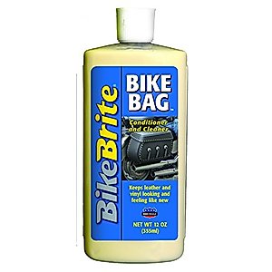 Bike Brite MC00048 Bike Bag Leather and Vinyl Cleaner and Conditioner - 12 fl. oz, Beige