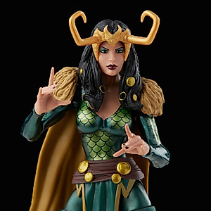 Marvel Legends Series Loki Agent of Asgard 6-inch Retro Packaging Action Figure Toy, 2 Accessories