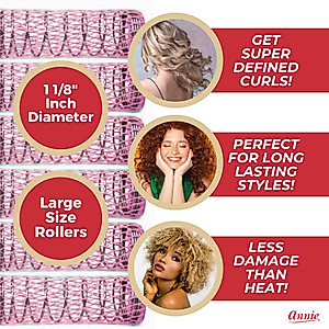 Annie 1-1/8" Wire Mesh Hair Rollers - 12 Pcs.