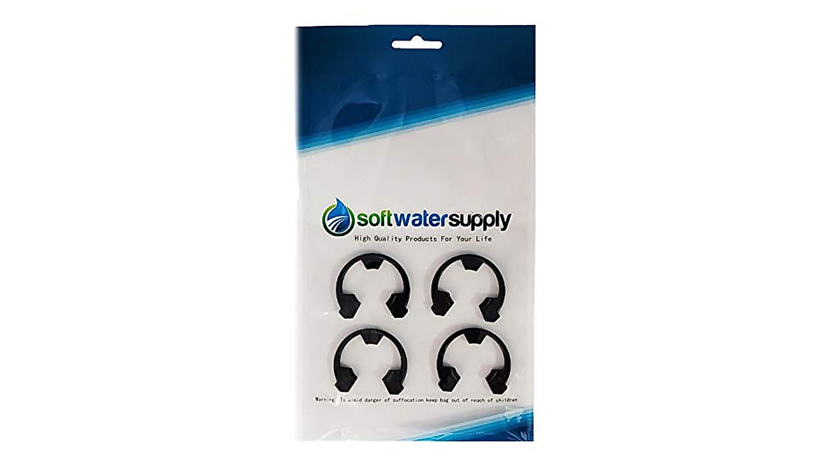 Durable 4-Pack Water Softener Clips for Standard Valves