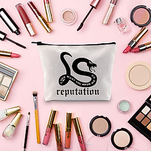 TOBGBE Song Lyrics Gift Album Music Zipper Pouch Bag Singer Fans Gift Album Inspired Makeup Bag Music Gifts (Look what bag)