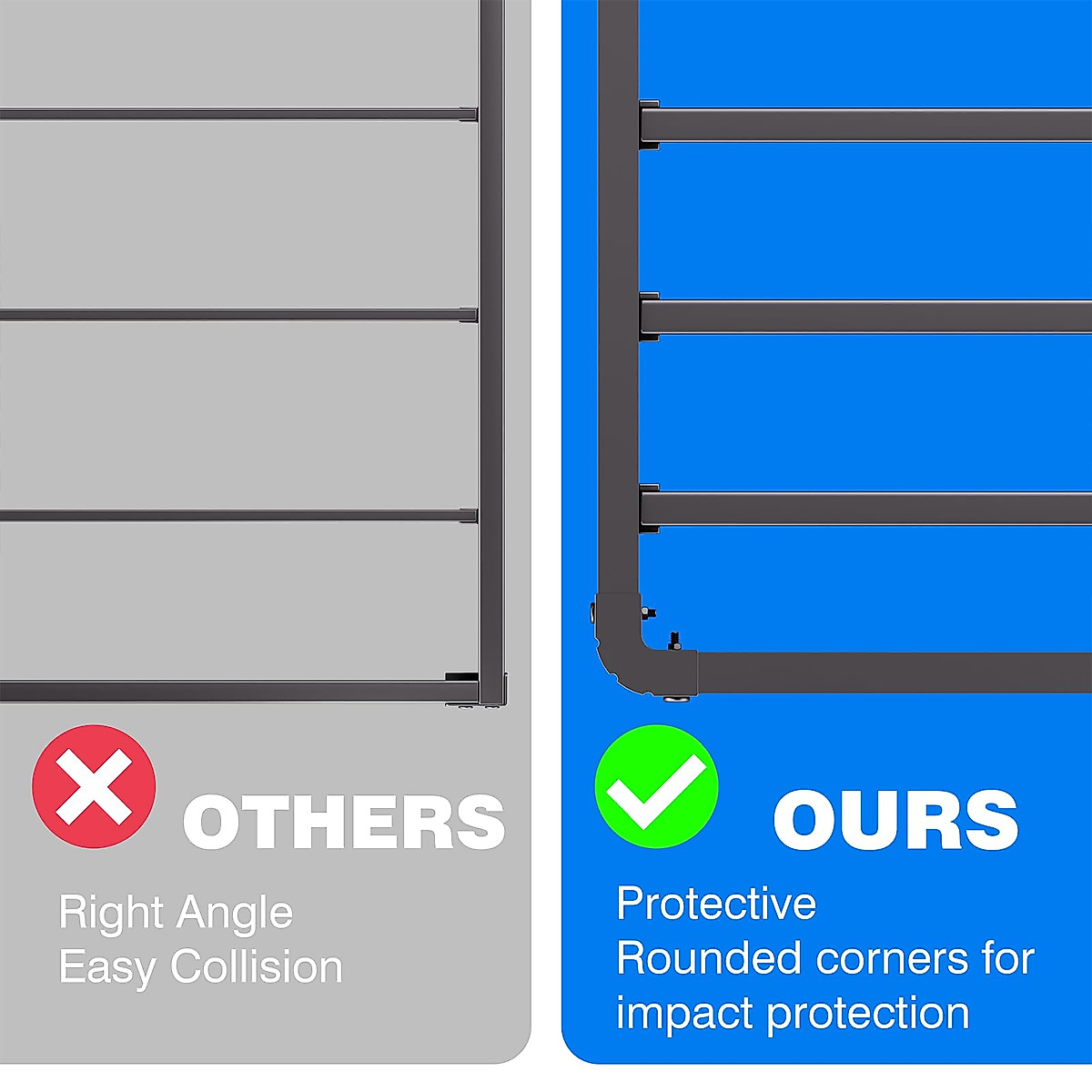 Askeld Queen Bed Frames, 18 Inch High Bedframe No Box Spring Needed, Heavy Duty Steel Slats Platform Mattress Base, 4500lbs Weight Capacity Reinforced Metal Frame, Noise-Free, Easy Assembly, Black