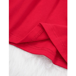 AGAPENG Toddler Girl Valentine's Day Baby Clothes Ruffle Long Sleeves Heart Pants 3Pcs Baby Girl Outfits 2 3 T Red