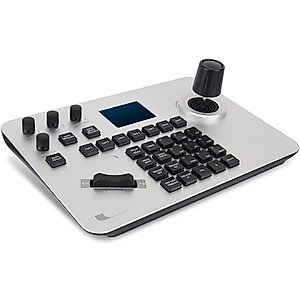 SMTAV PTZ Controller Camera Controller POE Network 4D Joystick Decoding Keyboard (IP Analog Controller)