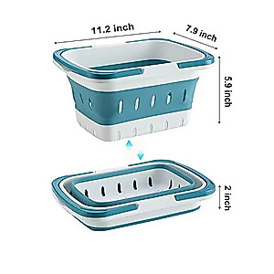 ANNIYA Portable Shower Caddy Tote, Plastic Storage Collapsible Caddy Basket with Handles, Box Organizer Bin for Bathroom, Kitchen, College Dorm,Gym (Grey 1 pack)