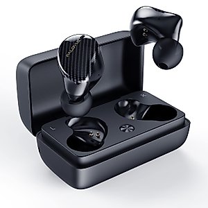 PALOVUE Wireless Earbuds Bluetooth Headphones, Wireless Earphones CVC8.0 Noise Cancelling Earbuds with Touch Control and 4 Mic for Clearer Call, Deep Bass Stereo in-Ear Headphones Qualcomm CSR Chip