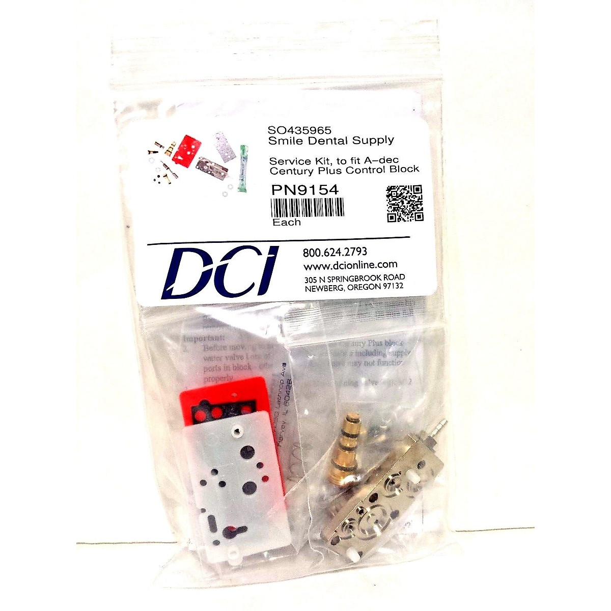 DCI International 9154 A-dec Century Plus Control Block Service Kit