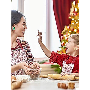 Christmas Bow Earrings Xmas Present Bow Earrings Christmas Stud Earrings for Women Favors (8 Pairs)