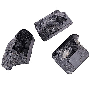 1 Pcs Black Quartz, Tormalina Nera Turmalina Negra Piedra Crystal Tourmaline Rough Rock Mineral Healing Stone