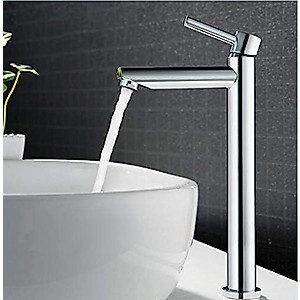 Kitchen Taps Tall Bath Sink Faucet Bathroom Slim Hot and Cold Basin Water Mixer Tap Bathroom Single Sink Faucet