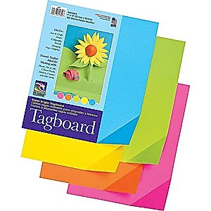 Pacon 1709 Colorwave Super Bright tagboard, 9 x 12, 100-sheet Assortment