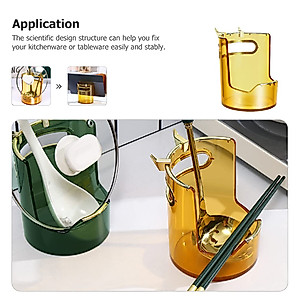 Lid Rack Kitchen Lid Holder Kitchen Spoon Rest Stovetop Spoon Rest Countertop Lid Holder Chopsticks Rest Wear-resistant Lid Utensil Rest Keeper Pot Holder Appliance Spatula The Pet