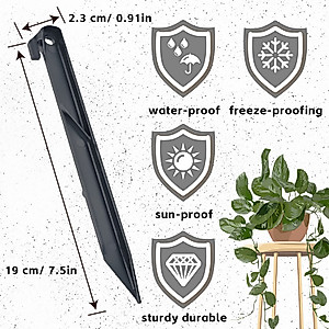 12 Pcs 9” Large Inflatable Stakes Plastic Stakes for Camping Tent, Inflatables, Lights Replacement Tent Stakes Inflatable Tent Beach Tent Stakes