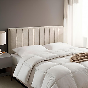 Upholstered Queen Headboard - Easy Assemble Channel Stitched Headboard Queen Size - Wall Mounted Headboard with 3D Soundproof Wall Panels Peel & Stick Floating Headboards for Queen Size Bed - Beige