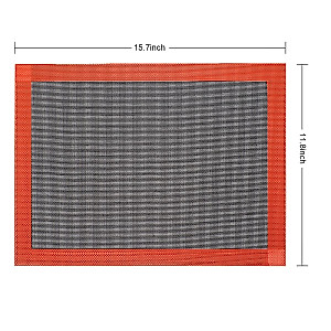 Professional Silicone Bread Baking Mat Non Stick Oven Liner Perforated Steaming Mesh For Half Sheet Size(11-4/5" x 15-3/4")