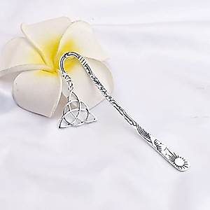 bobauna Celtic Knot Bookmark Irish Jewelry Bookworm Gift for Reader Book Lover (Celtic Knot Bookmark)