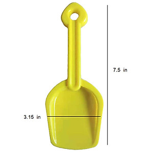 QYANG 7.5 inch 5 Color 10 Piece Children's Beach Toys Spade, Plastic Shovel, Children's Kindergarten Gifts, Sand Pool, Dredging, Water Tools, Shovel Combination (QY-WJ01)