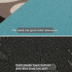 Uno Card Rug Rainbow Reverse Doormat Tutfing Rug Anti-Slip Floor Decor Thick Bedroom Bathroom Bedside Rectangular Rug Tufting Fluffy Carpets (80x120cm/2'62"x3'93",Purple)