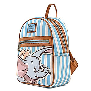 Loungefly Disney Dumbo Faux Leather Striped Mini Backpack
