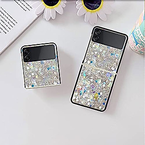 Shiny Pink Cool Case for Samsung Galaxy Z Flip 3 4 5G Black Hard PC Phone Housing Segmented Cover,Z5,for Z flip